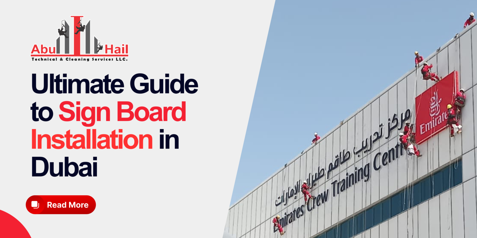 Professional Sign Board Installation Dubai | Abu Hail Services